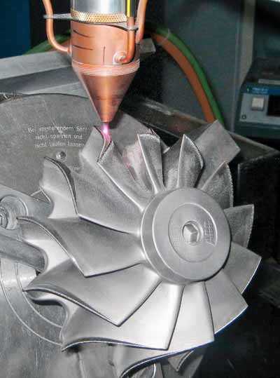 Laser metal forming with five axes simultaneously | Laser Focus World