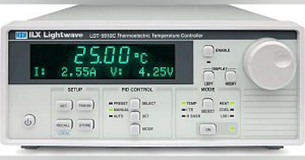 TE controller from ILX Lightwave offers fast auto-tune mode TE controller from ILX Lightwave offers fast auto-tune mode
