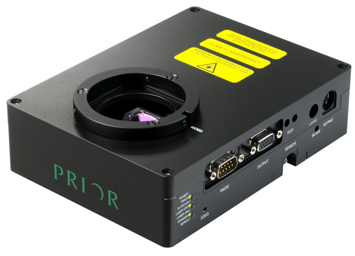 Laser autofocus system from Prior Scientific works with upright ...