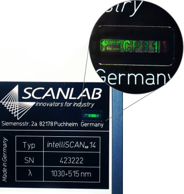 Scanlab protects product offerings from counterfeiting, thanks to laser ...