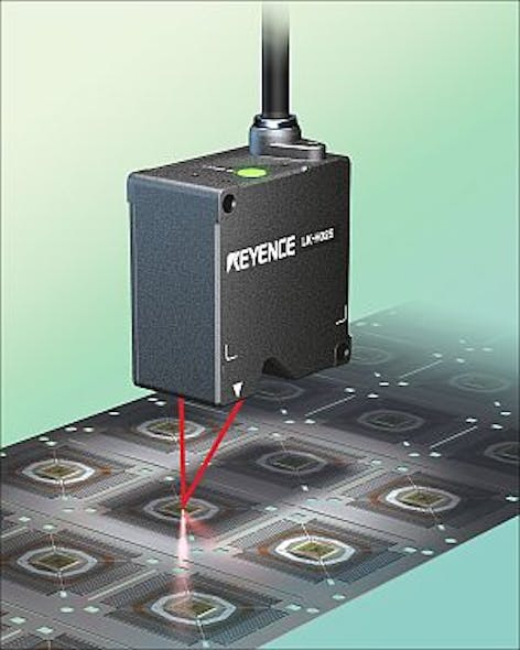 Keyence laser displacement sensor offers dual-port data transfer ...