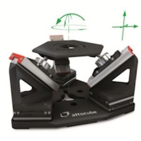 Positioning system from Attocube Systems contains six closed-loop ...