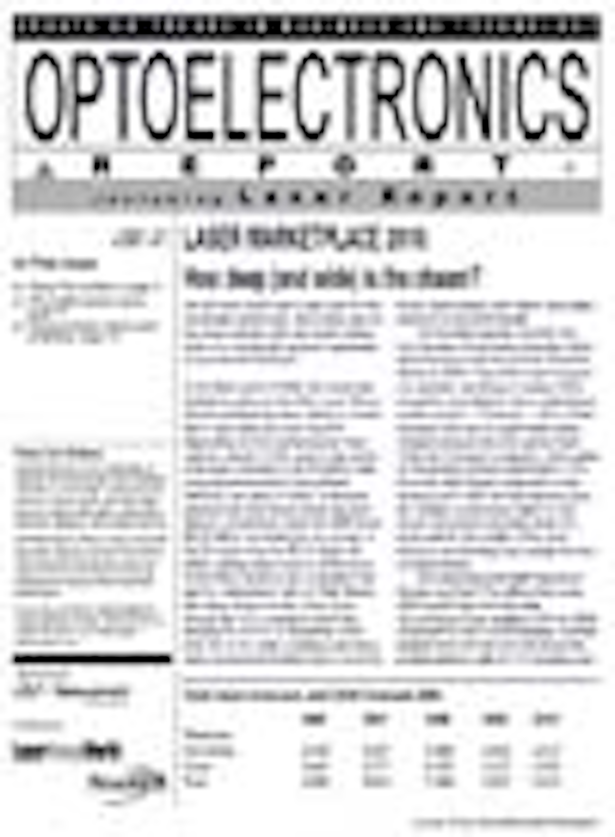 Volume 17, Issue 1 | Laser Focus World