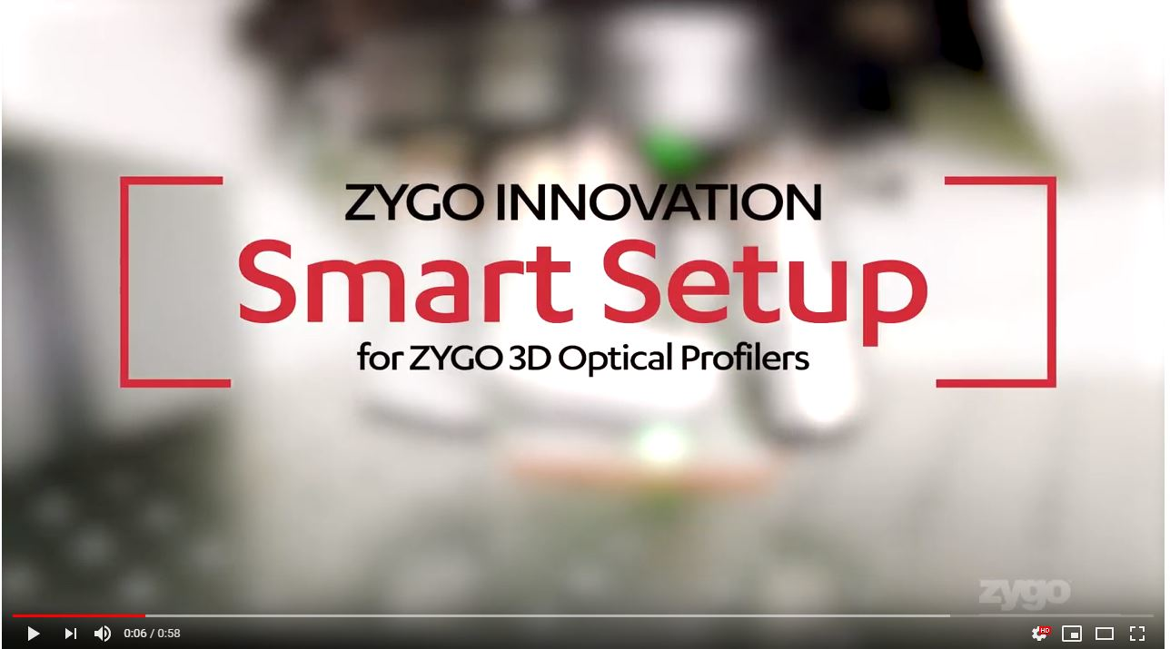 SmartSetup™ Technology on ZYGO 3D Optical Profilers | Laser Focus World