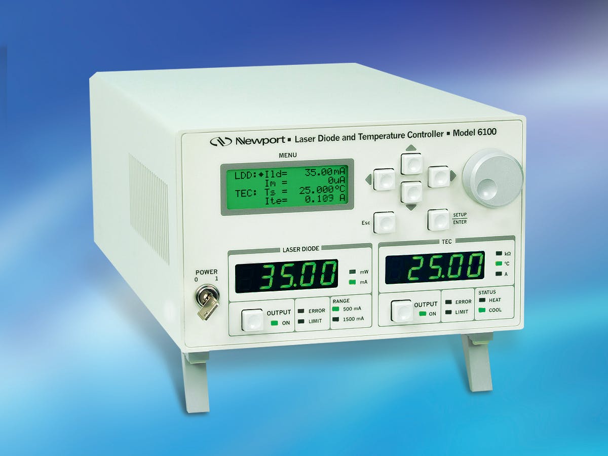 Newport laser diode controller incorporates DSP-based PID control ...