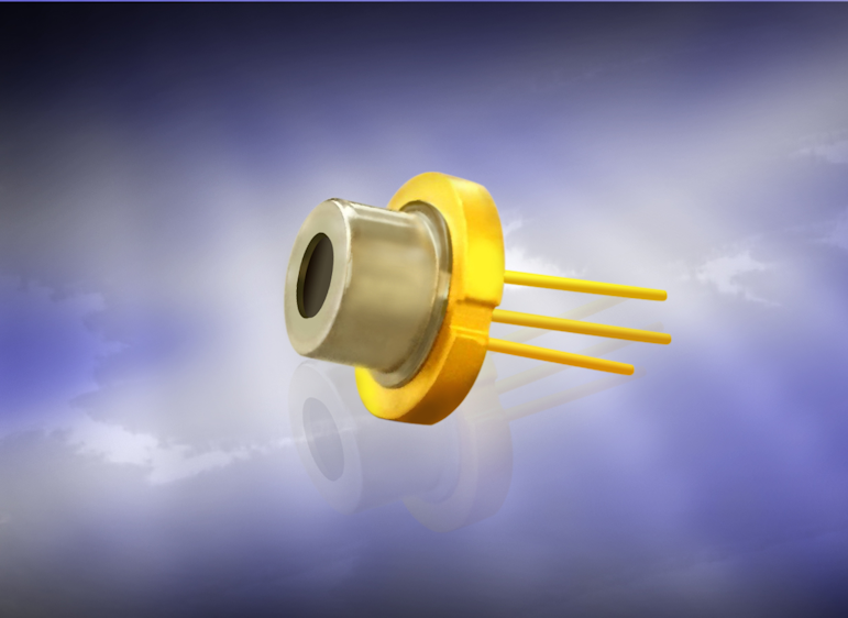 Pulsed laser diode from OSI Laser Diode has an integrated microlens ...