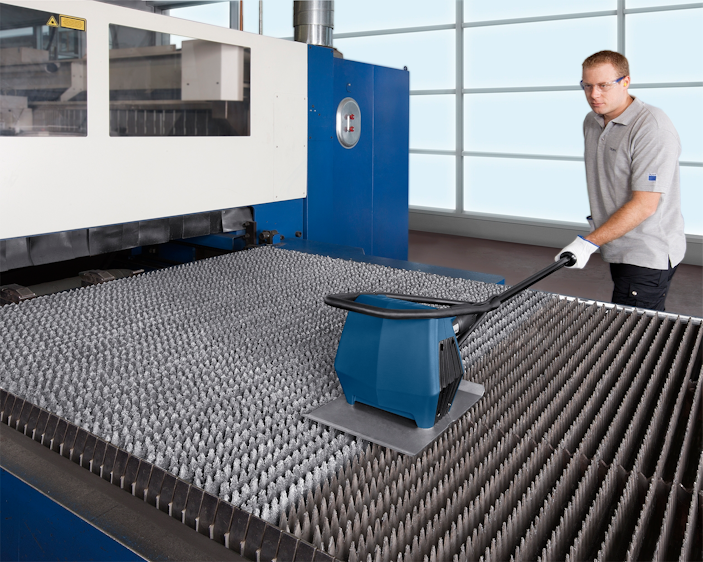Slat cleaner from Trumpf for use on flatbed laser machines | Laser ...