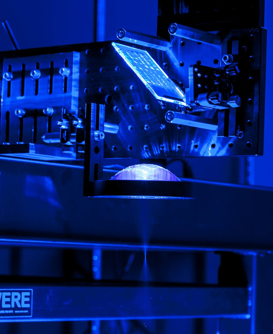 Blue lasers reach for the sky | Laser Focus World