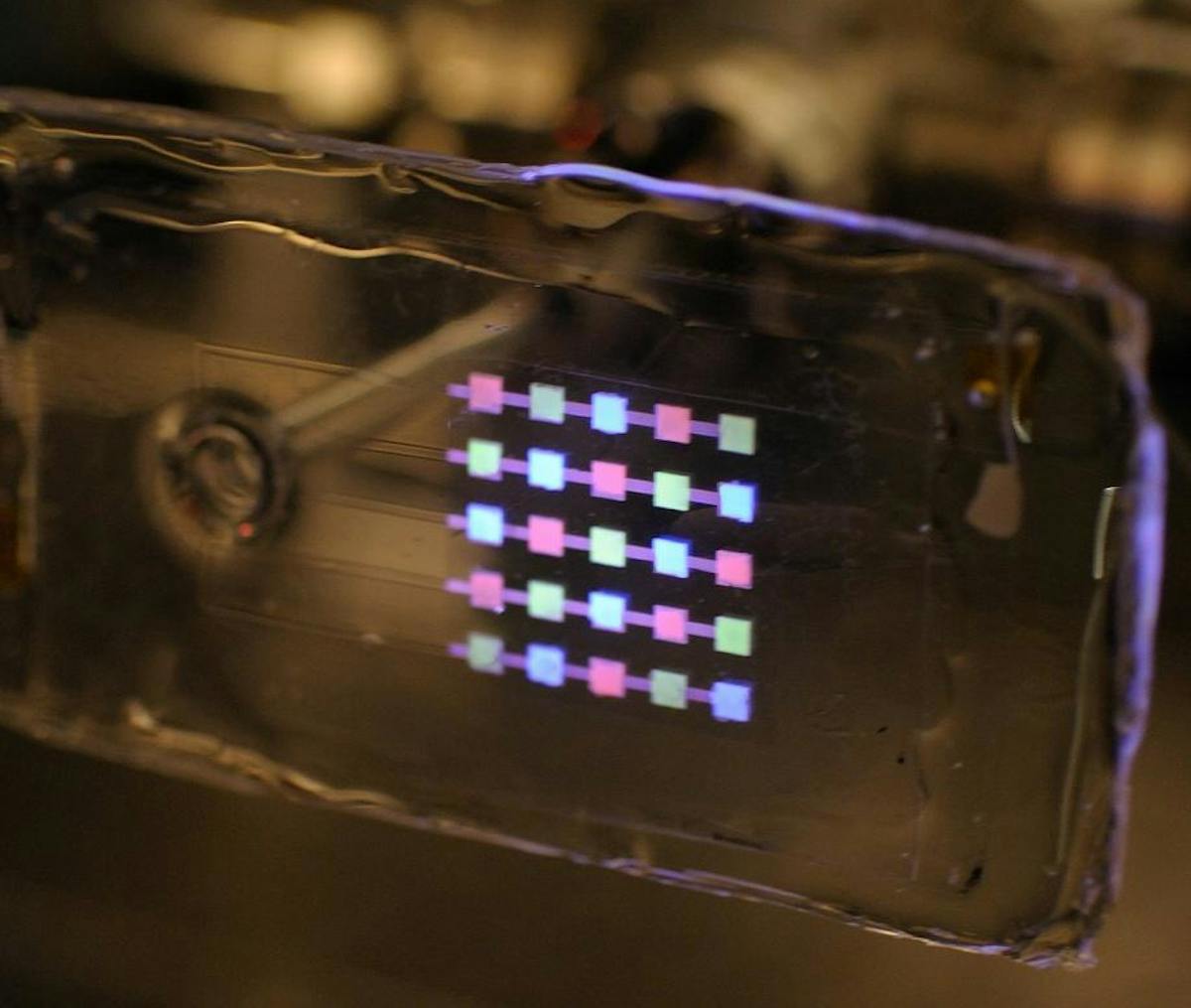 FLEXIBLE DISPLAYS: Sheetlike microplasma arrays have many applications ...