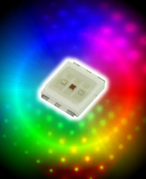 RGB LED from Dominant Opto Technologies offers 250 mA operating current ...