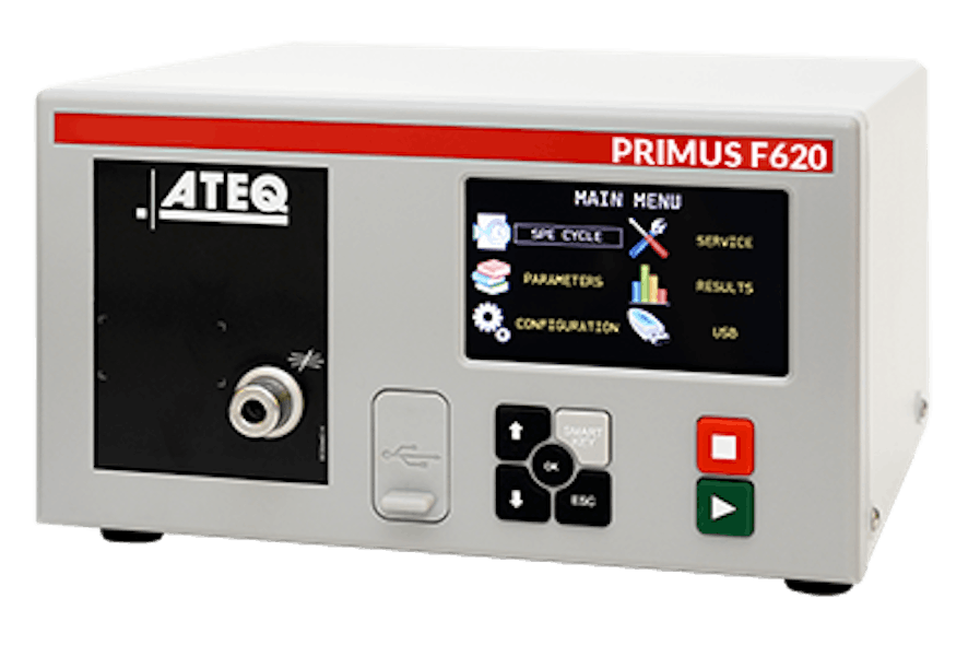 F620 Differential Pressure Decay Leak Tester | Laser Focus World