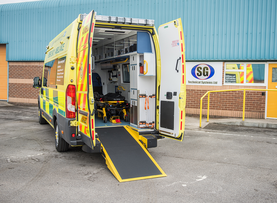 Laser cuts parts for award-winning ambulance ramp | Laser Focus World