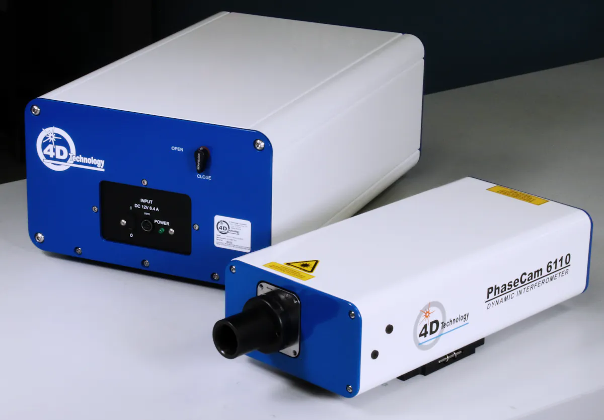 Laser interferometer and software combo features 4 Mpixel camera ...