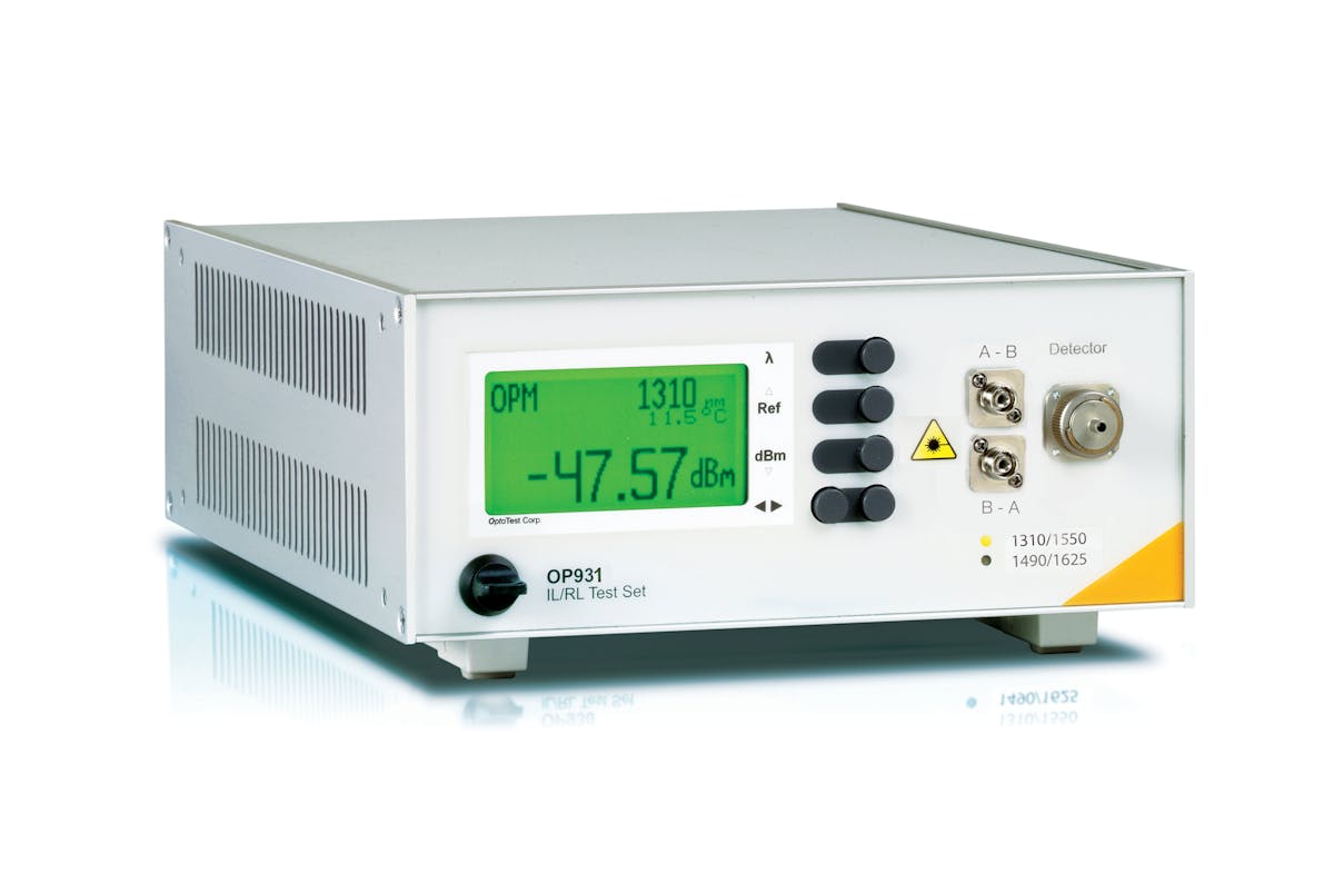 OptoTest fiber-optic test equipment offers detector options | Laser ...