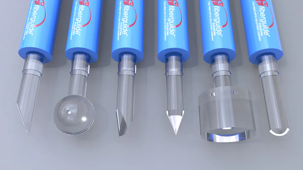 Shaped tip fiber assemblies for medical laser applications by ...
