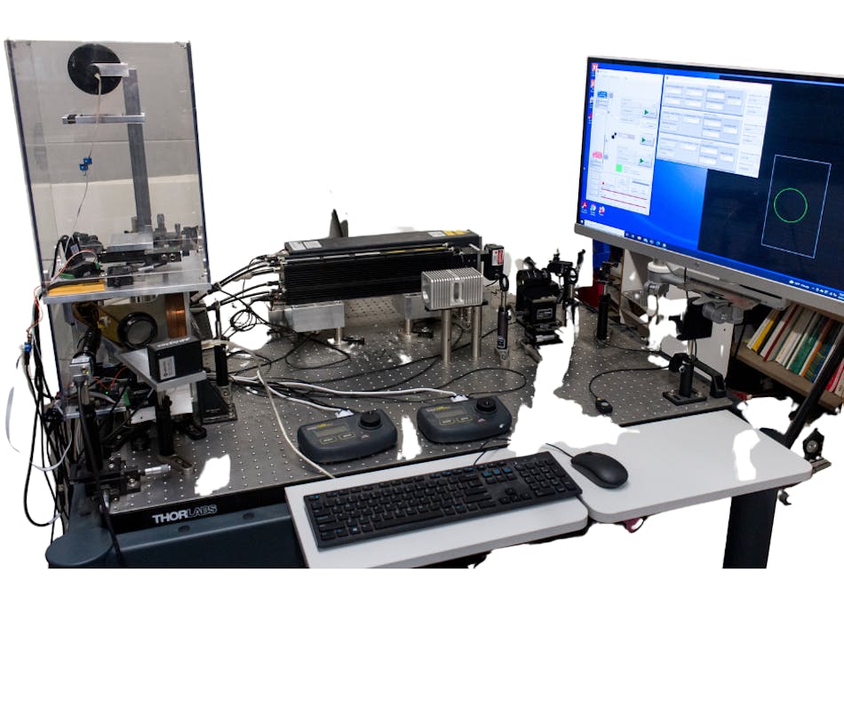 Laser-heated pedestal growth systems feature a compact growth chamber ...