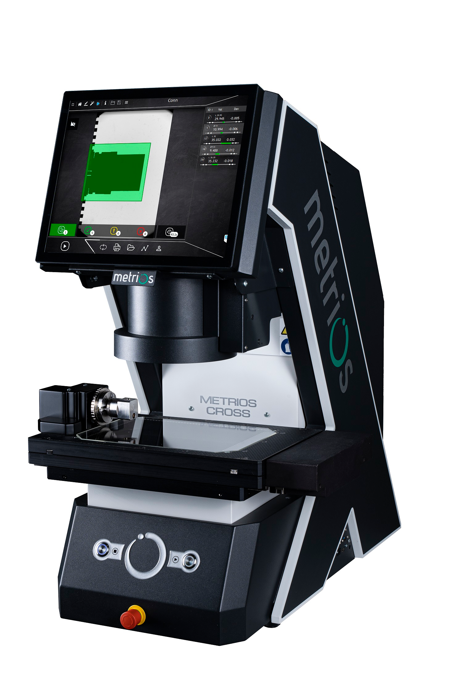 Optical measuring machine includes guided part orientation | Laser ...