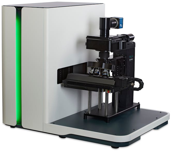 Automated slide loader accommodates most upright microscopes | Laser ...
