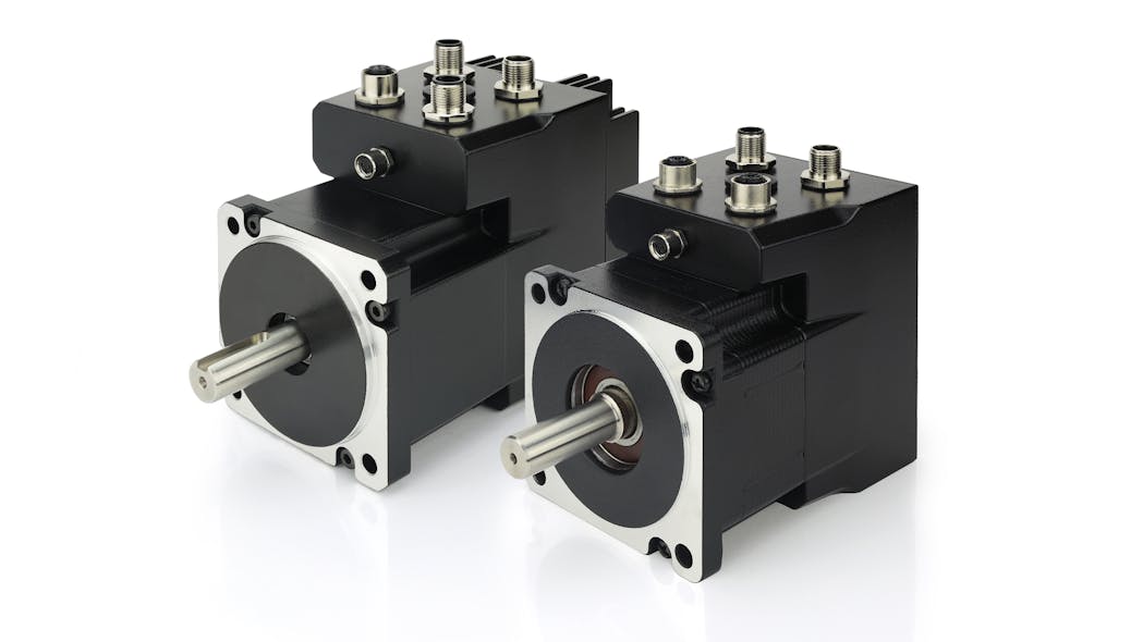 Integrated motor with multi-turn encoder features 942 W power rating ...