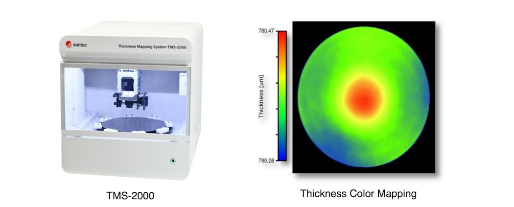 Wafer thickness mapping system measures with 1 nm repeatability | Laser ...