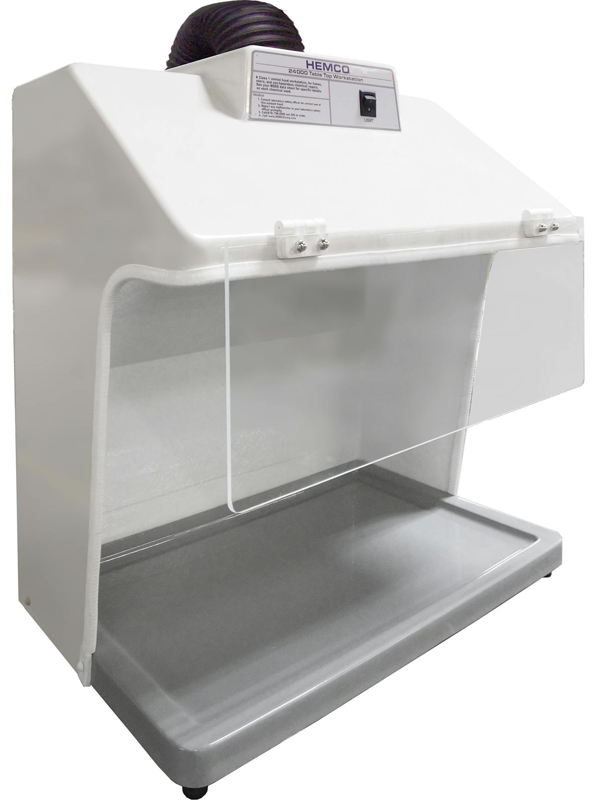 Tabletop workstations feature vented hoods | Laser Focus World