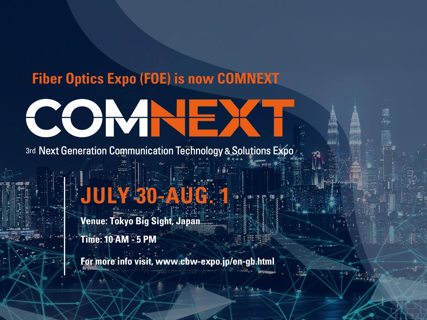 COMNEXT 2025 - Next Generation Communication Technology & Solutions Expo | Laser Focus World