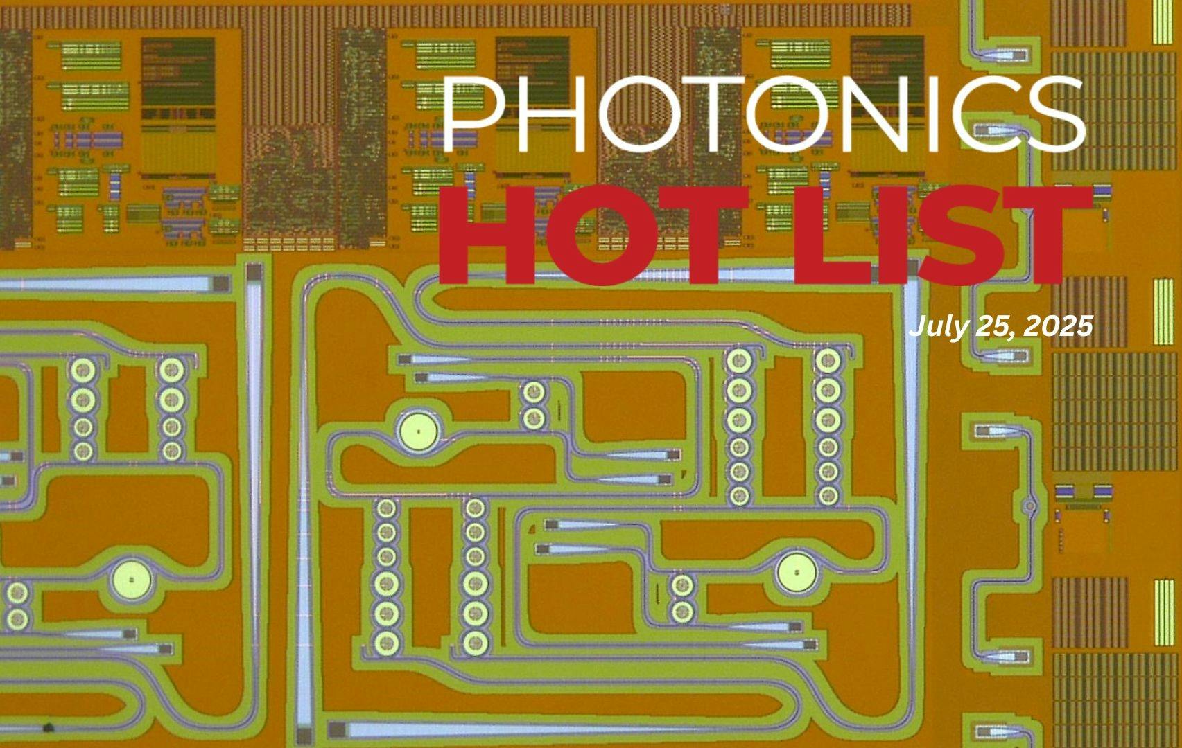 Photonics Hot List: July 25, 2025 | Laser Focus World